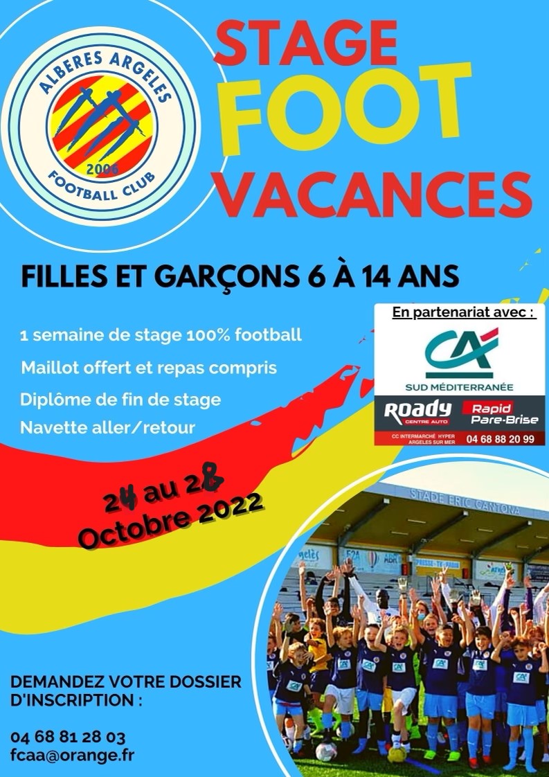 STAGES FOOT JEUNES - FC Albères Argelès